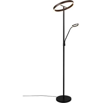 Trio Leuchten Lampadaire Led Willis 449510232, Noir M&eacute;tal Mat, 39 + 5,5 Watt Led, Couleur De La Lumi&egrave;re R&eacute;glable, Dimmable
