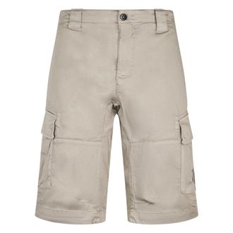C.P. Company C.p. Company, Homme, Shorts, Gris, Taille: M Bermuda Cargo en Satin Stretch
