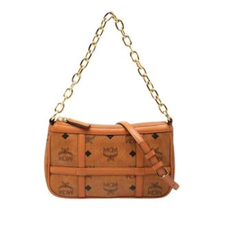 MCM Sac bandouli&egrave;re Pre-owned en toile - Femme - Pre-owned - Brun - Taille: ONE Size