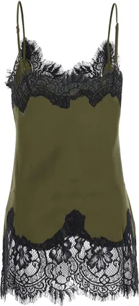 Gold Hawk Womens Top Coco Bias Camie Classics Green Silk Tops