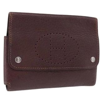 Herm&egrave;s Porte-cartes Pre-owned - Femme - Pre-owned - Brun - Taille: ONE Size
