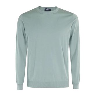Drumohr Rundhals-Pullover - - Knitwear - Herren - Blau - M