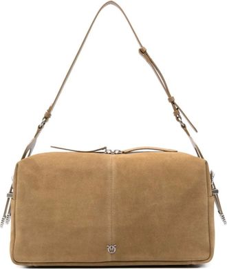 Pinko Pinko, Femme, Sacs, Brun, Taille: ONE Size Keeper Bag Shoulder Bag