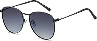 Generic Lunettes de soleil à monture ronde en métal polarisé 2025 pour hommes et femmes, lunettes de soleil en plein air, lunettes de conduite de plage (coule