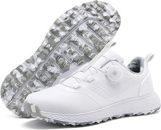 Generic Femmes Golf Entraîneurs Respirant Léger Antidérapant Imperméable Casual Mode Chaussures Spikeless Tennis Golf Chaussures,Gris,37 EU