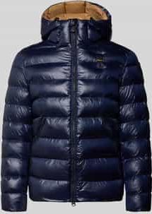 Blauer Steppjacke mit Zweiwege-Rei&szlig;verschluss Modell ADAMS