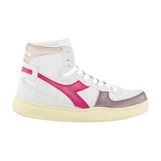 Diadora Metal White/Fuchsia Basket Sneakers - - Shoes - Damen - Mehrfarbig - 36 1/2 EU