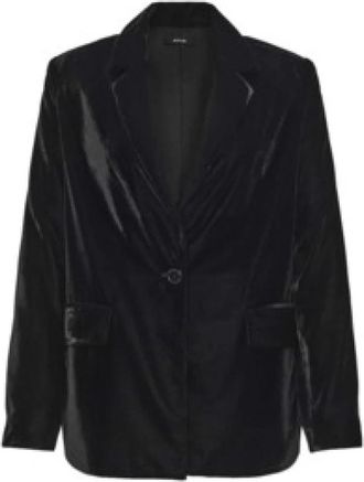 OPUS Klassischer Damenblazer in Unifarbe - - Jackets - Damen - Schwarzk - M