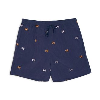 Soulland Parker Bestickte Sporthose - - Swimwear - Herren - Blau - S/M