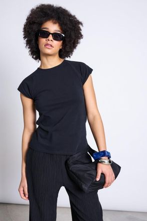 JAN 'N JUNE Damen vegan T-Shirt Raglan Tami Schwarz