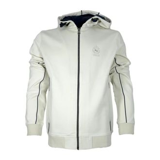 Aeronautica Tricolori Pfeile Hoodie Wei&szlig; Baumwolle - - Jackets - Herren - Wei&szlig; - L