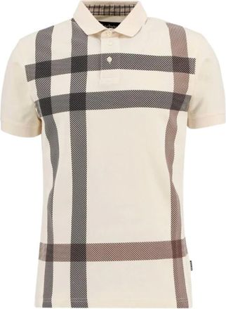 Barbour Homme, Tops, Beige, Taille: M Blaine Polo Oversize &agrave; Carreaux Tartan
