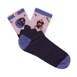 Cabaia Nahtlose Gemusterte Socken - Veilchen - - Underwear - unisex - Mehrfarbig - ONE SIZE