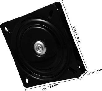 SOLUSTRE Drehteller Barhocker Ersatz 7 Zoll Schwerer M&ouml;beldrehmechanismus aus Stahl Drehbarer Sitzfu&szlig; f&uuml;r Barhocker B&uuml;rost&uuml;hle und Esszimmerst&uuml;hle
