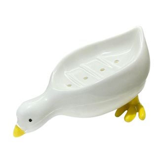 Generico Entenhalter mit Drainage | Badzubeh&ouml;r | Basis mit Seifenablauf - f&uuml;r Tierliebhaber und Hausbesitzer zu Hause Wohnung K&uuml;che Waschbecken Duschrand