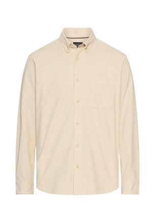 Camel Active Herren fleXXXactive Langarm Shirt mit Button-Down-Kragen und Brusttasche Hafer, Menswear-XXL