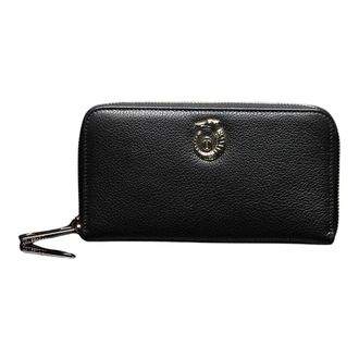 Trussardi Femme, Accessoires, Noir, Taille: ONE Size Portefeuille Zipp&eacute;