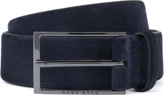 HUGO BOSS Suede-G&uuml;rtel - - Accessories - Herren - Blau - 105 CM