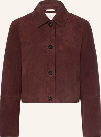 Marc O'Polo Marc Opolo Leder-Overshirt rot