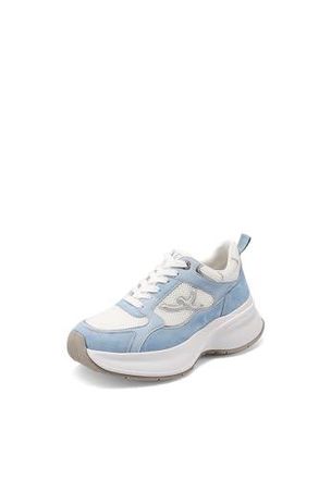 Queen Helena Baskets Platform Femme X34-34, bleu, 39 EU