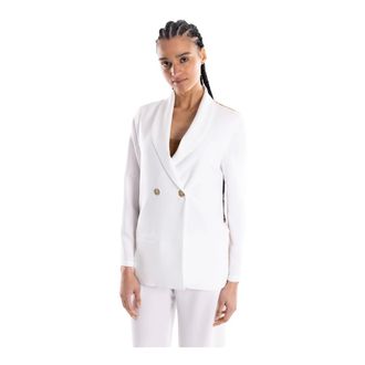 5 Progress Femme, Vestes, Blanc, Taille: 42 FR Blazer Bianca &agrave; Double Boutonnage