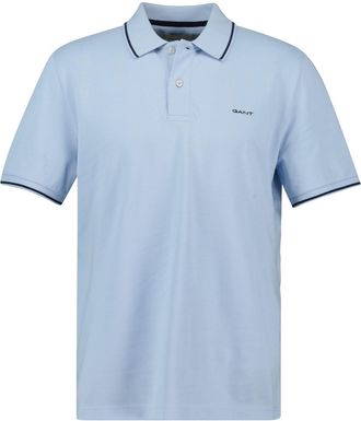 GANT Herren Tipping SS Pique Polo Polohemd, Fresh Blue, XXL
