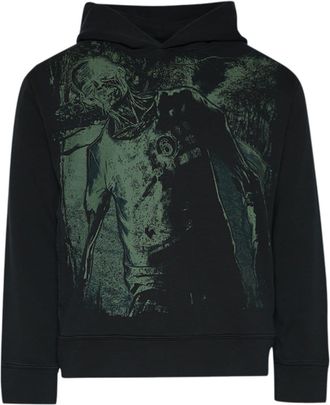 Maison Margiela Hoodie mit grafischem Print - Schwarz