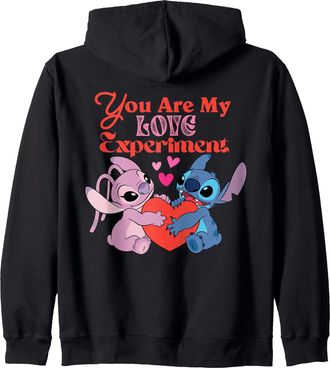 Disney Stitch & Angel Valentine You Are My Love Experiment Kapuzenjacke