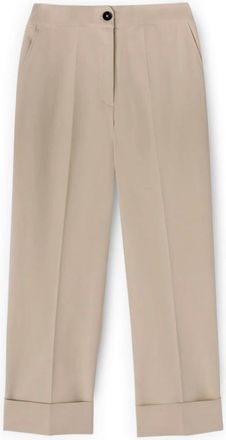 Motivi Femme, Pantalons, Beige, Taille: 34 FR Pantalon large