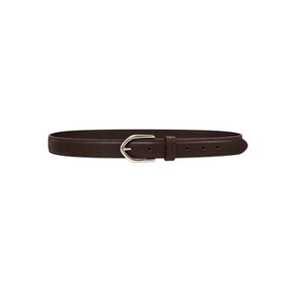 Erika Cavallini Semi Couture Ceinture fine en cuir - Femme - Accessoires - Brun - Taille: M