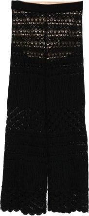 Semicouture Femme, Pantalons, Noir, Taille: 40 FR Wide Pantalons