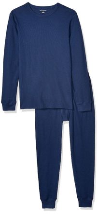 Amazon Essentials Herren Lange Thermounterw&auml;sche im Set, 2er-Pack, Marineblau, XS