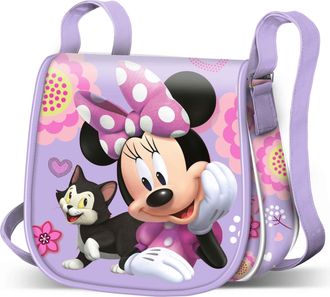 Disney Minnie Maus Cat-Mini Muffin Umhängetasche, Lila, 17 x 16 cm