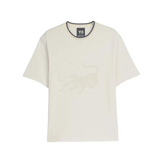 Yohji Yamamoto Graphic T-Shirt - - Tops - Herren - Wei&szlig; - S