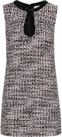 Self Portrait Knielanges Kleid - Weiß