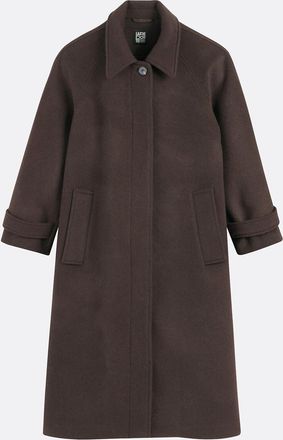 La Redoute Collections Manteau Drap De Laine M&eacute;lang&eacute;e Signature Isidore