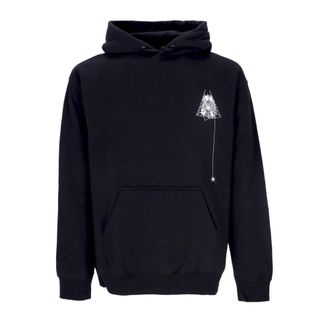 HUF Schwarzer Hoodie mit K&auml;ngurutasche - - Sweatshirts & Hoodies - Herren - Schwarzk - XL
