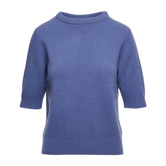 Wakakuu Icons Femme, Pulls, Bleu, Taille: 38 FR London Wool Cashmere Top