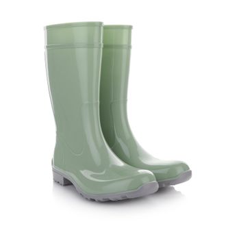 Lemigo Damen Gummistiefel Wasserdicht Hohe Regenstiefel Gartenschuhe 967 Ilse (Minze, 38)