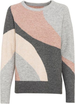 Camel Active Strickpullover Intarsien Strickpullover mit Rundhalsausschnitt