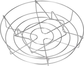 Generic Edelstahl-Einmachregal, Verbrühungshemmend, Dampfgarer, Einmachglasregal, Rostfrei, Faltbar, Konturierte Stahlgriffe, Regal für Normale Einmachgläser 