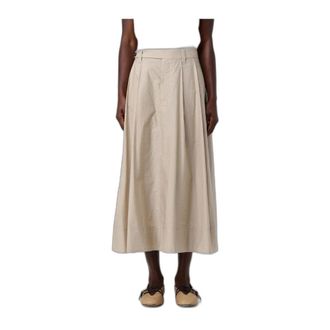 Brunello Cucinelli Sartorial Rock mit Monili - - Skirts - Damen - Beige - XS