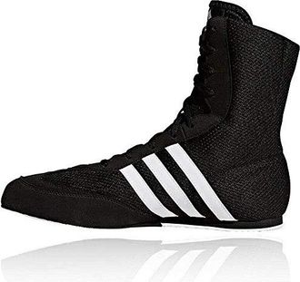 adidas Adidas Mens Box Hog 2 Boxing Shoes, Black/White/Black, Size 12 US, Noir Blanc Noir Noir, 45 EU