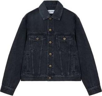 Loewe Veste droite Anagram en denim de coton