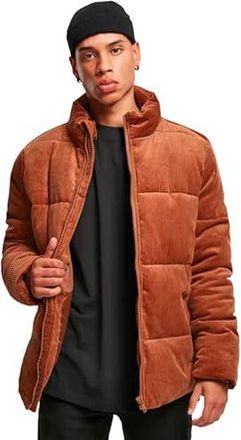 Urban Classics Boxy Corduroy Puffer Jacket Vestes, Caramel, L Homme
