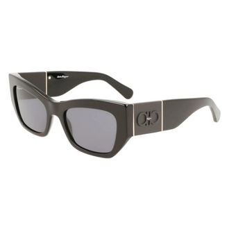 Ferragamo Klassische Sonnenbrille Sf105 - - Accessories - Damen - Schwarzk - 54 MM