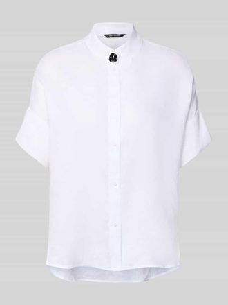 A|X Armani Exchange Regular Fit Bluse mit Stehkragen und Knopfleiste