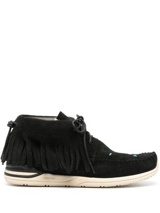Visvim bottines Shaman-Folk à franges - Noir