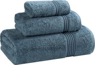 Superior Handtuchset, Baumwolle, saphirblau, 3-teilig