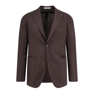 Tagliatore Homme, Vestes, Brun, Taille: XL Blazer crois&eacute; &agrave; chevrons